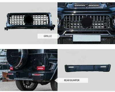 Aftermarket 19-21 G63 B Widestar Body Kit Bumpers and Scoop W464 G500 ...