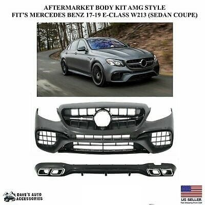 Aftermarket Full Body Kit "AMG Style" For 17-19 Mercedes Benz E-Class ...