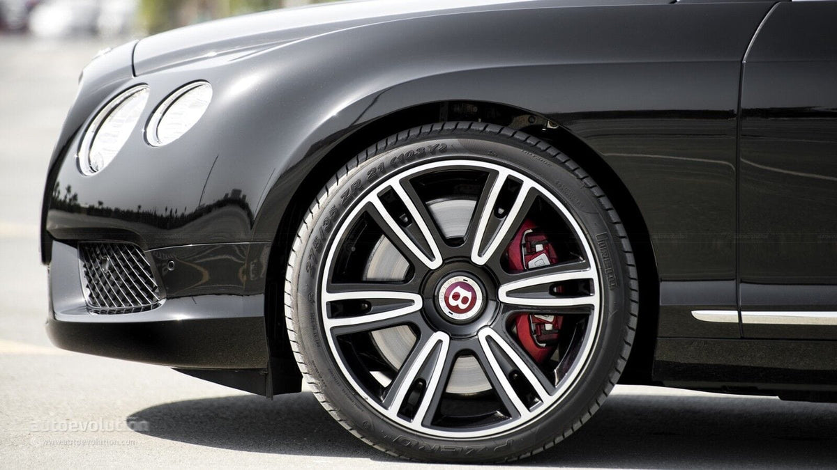 Buy Bentley Continental GT V8 Black 6 Twin Spoke 21' Wheel Hub Cap Free ...