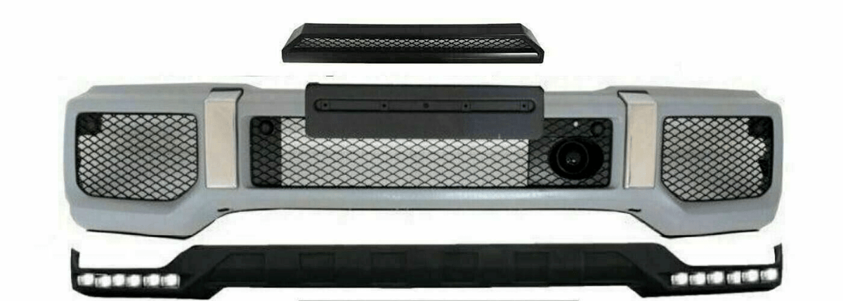 G63 AMG Body Kit Bumper Flares LED LIP G550 G500 GRILLE Mirror Lights ...